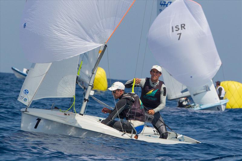 470 World Championships at Barcelona, Spain - Day 3