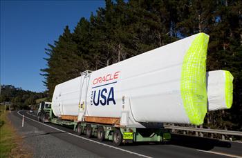 Core Builders Composites ready to ship first wing for ORACLE TEAM USA