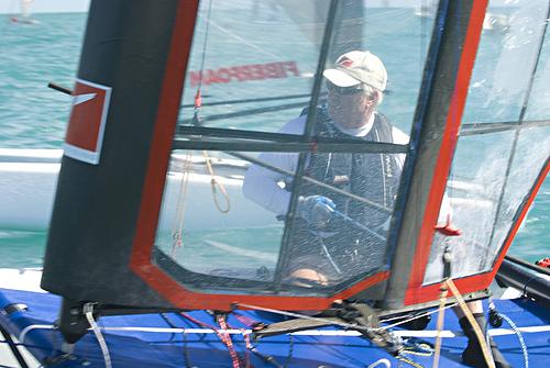 Rigid wing sail used at the World Championships