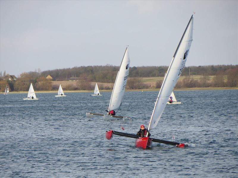 Challengers at the Grafham Grand Prix at Grafham Water Sailing Club