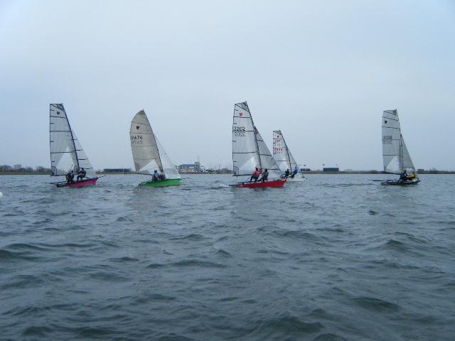 Cherub Training at Queen Mary Sailing Club