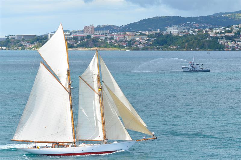 Altair first to arrive in Martinique in the Panerai Transat Classique