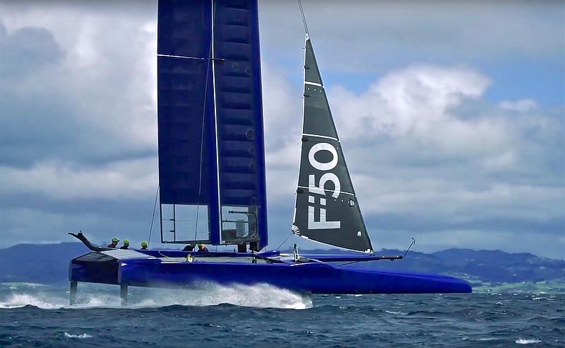 SailGP: First look aboard F50 sailing at speed on Bream Bay