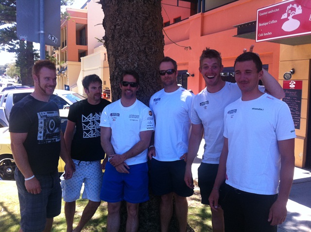 Movember update from the Team GBR Finn sailing squad