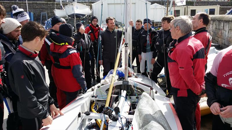 World Championship winning crew coaches Irish Fireballers