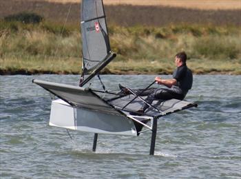 International Moth Lowriders Display at the RYA Dinghy Show