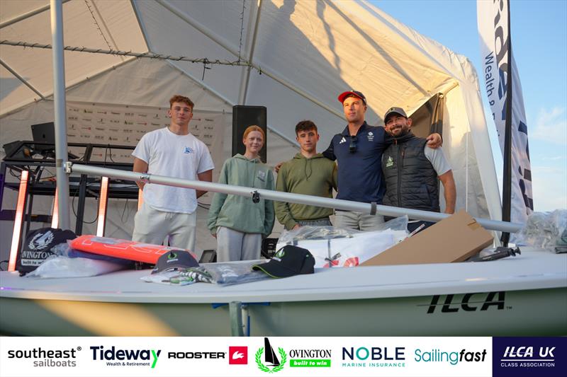 Ovington Boats Big Prize Draw with Micky Beckett during the ILCA UK ...