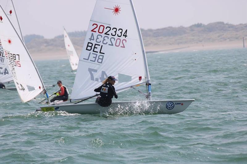 Laser 4.7 Youth World Championship at Nieuwpoort, Belgium - Day 1