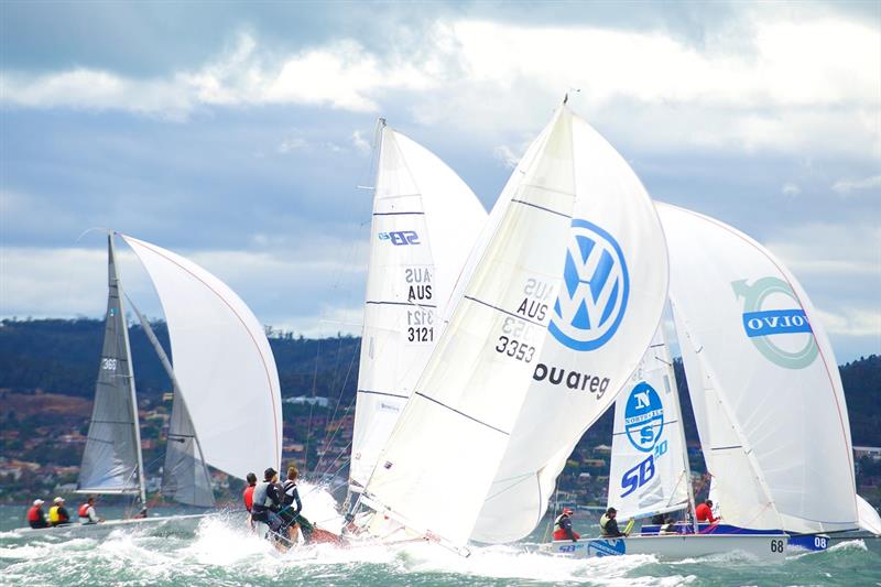 SB20 Australian Championship at Derwent Sailing Squadron - Day 1