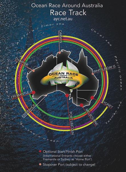 38 weeks to the start of the Ocean Race Around Australia