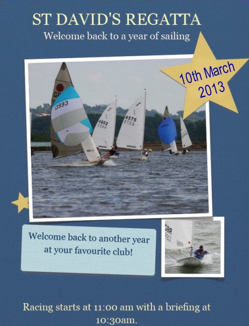 St Davids Open Regatta at Chelmarsh Sailing Club - Preview
