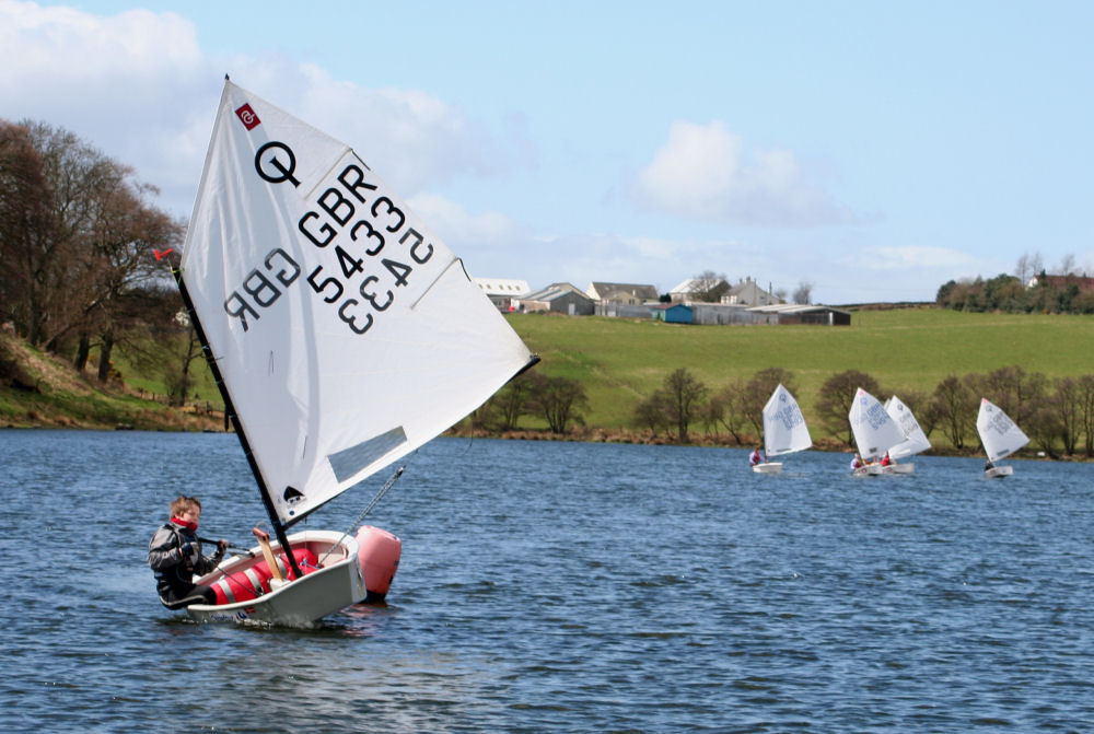 Scottish Optimist Travellers at Clyde Cruising Club