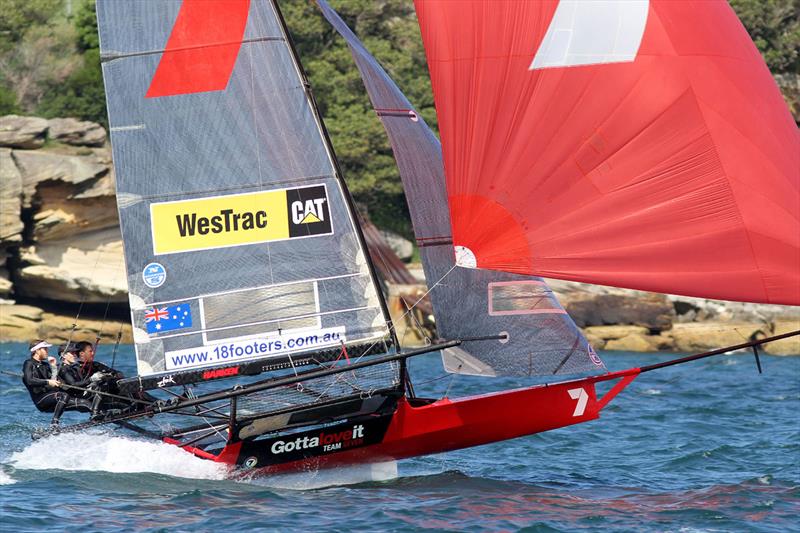 18ft Skiff Alf Beashel Memorial Trophy on Sydney Harbour