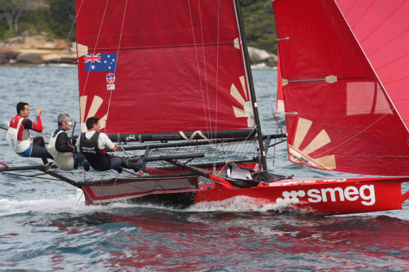 18ft Skiff Alf Beashel Memorial Trophy on Sydney Harbour