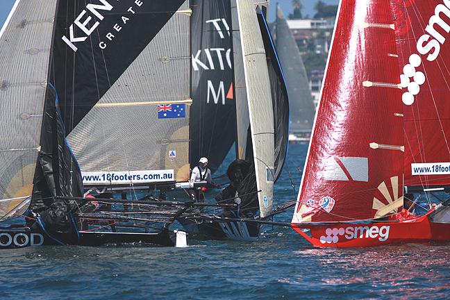 18ft Skiff Australian Championship on Sydney Harbour Race 2