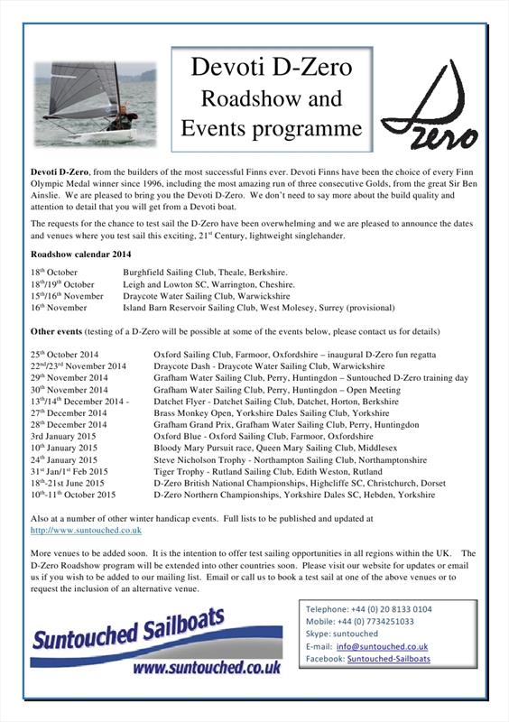 Test a Devoti D-Zero this weekend at Burghfield SC or Leigh & Lowton SC