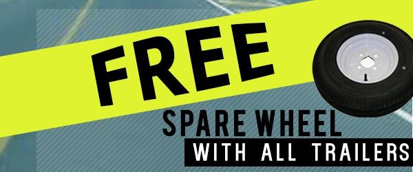 Free Spare Wheel with every Road Trailer Roadbase at TridentUK