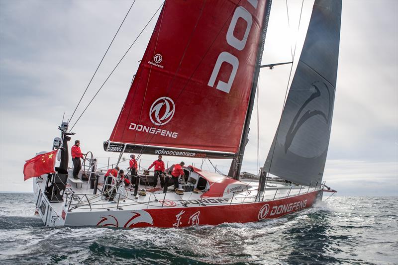 Cool drone footage of Dongfeng Race Team on the water